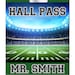 Football Theme Classroom Hall Passes for Teachers - Etsy