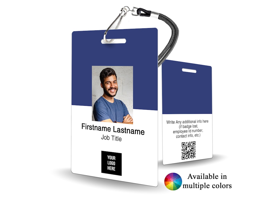 Custom ID Badge, Design Your Own Id Card, Plastic Badge, Office Badge ...