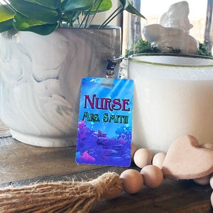 Ocean Theme Classroom Hall Passes for Teachers, Personalized, Set of 10 ...