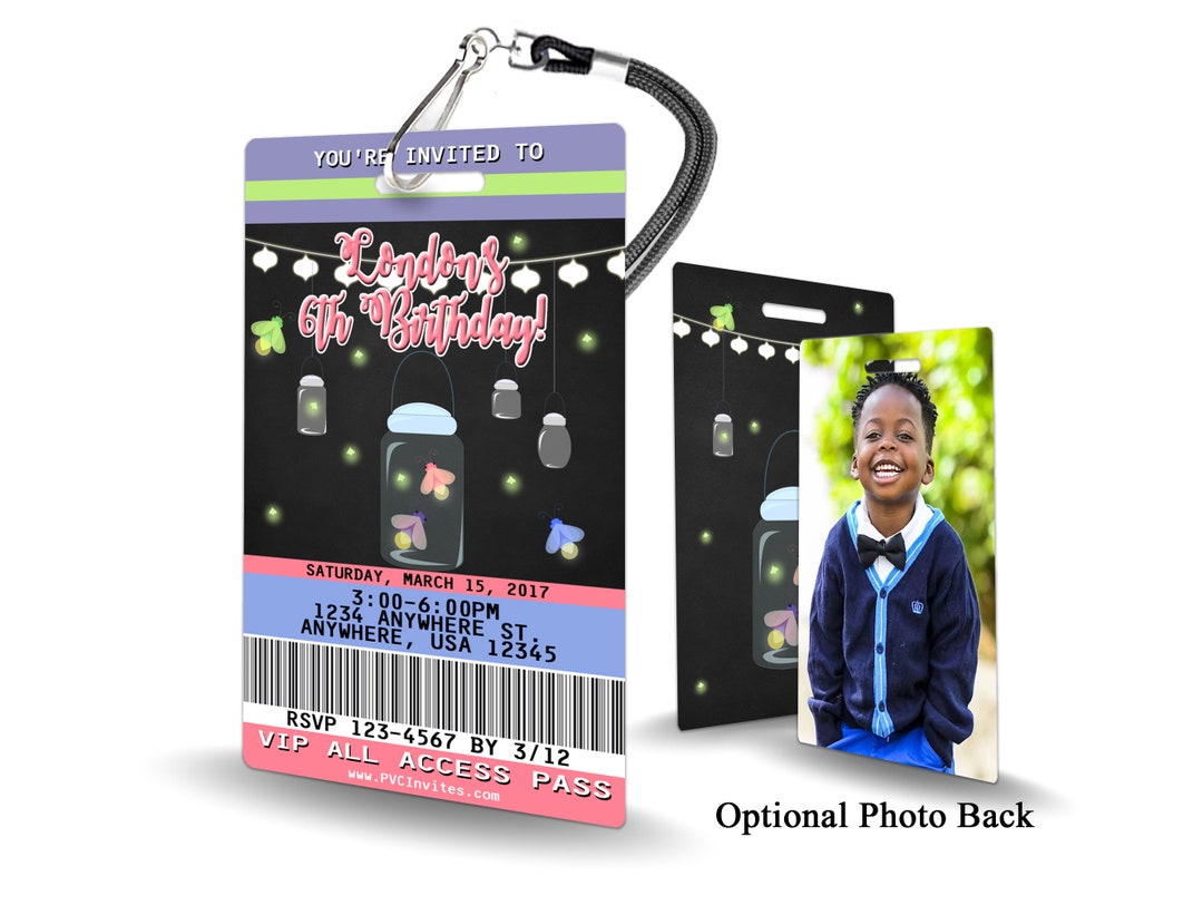 Firefly Birthday Invitation PLASTIC Firefly Birthday, Firefly Birthday ...