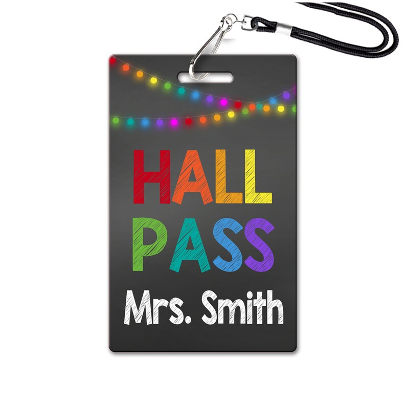 Glow Lights Theme Classroom Hall Passes for Teachers - Etsy