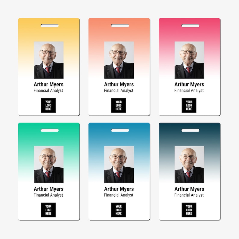 Classic Customizable Office Badge - Office Badges, Staff ID, Custom ID ...