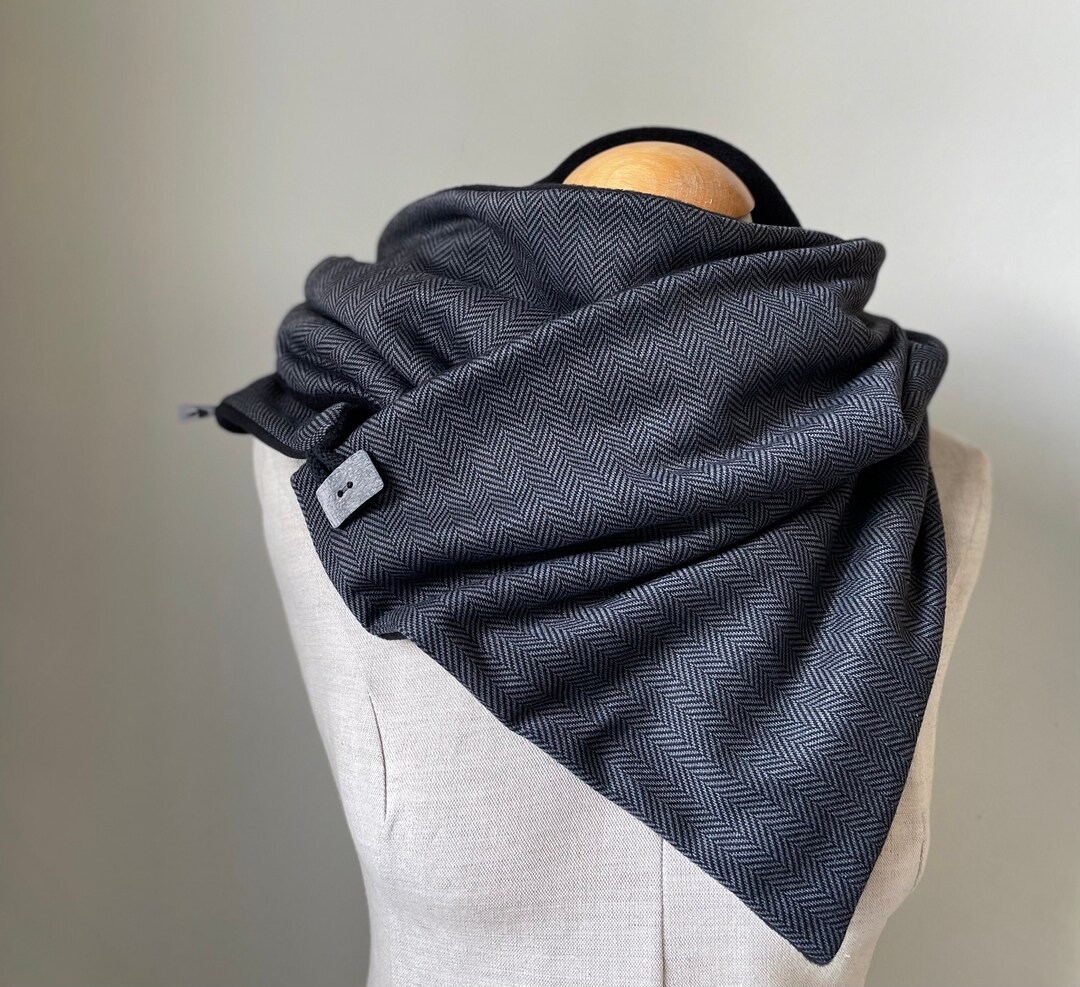 Wrap Scarf Triangle Scarf Fishbone Scarf Wrap Scarf, Triangular Scarf ...