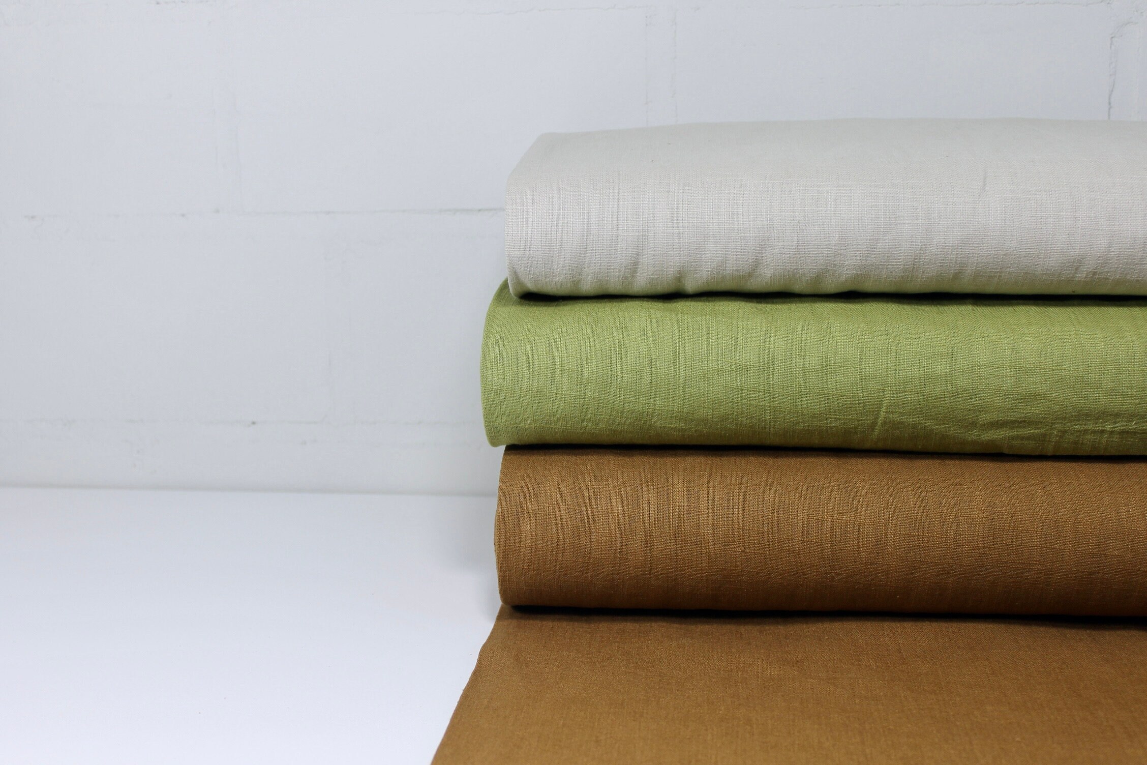 Leinen Stoff Linen Washed Meterware | Etsy