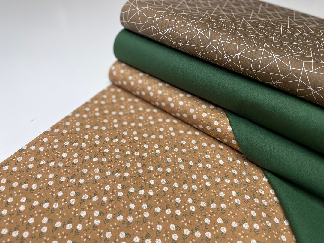 Cotton Fabric Patchwork Sold by the Meter Fabric Package Brown - Etsy