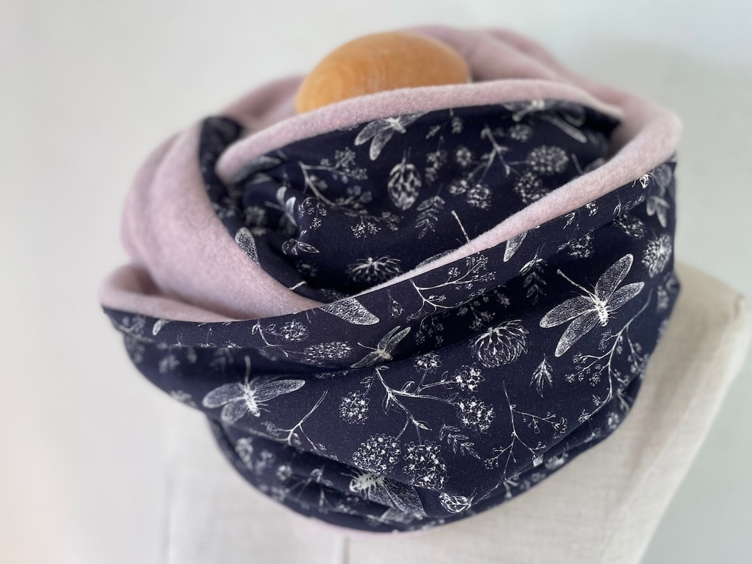 Loop Tube Scarf Loop Scarf Jersey Scarf Reversible Scarf Fleece ...