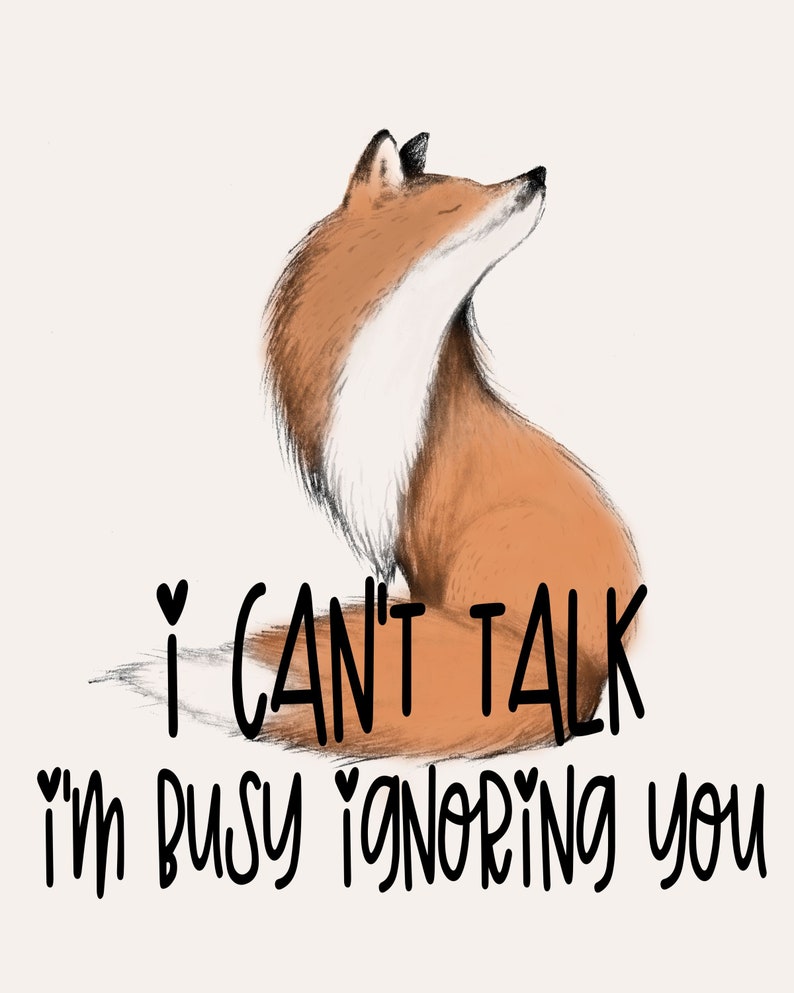 What Did the Fox Say Print, Fox Print, Sarcastic Art, Kids Room, Dorm ...