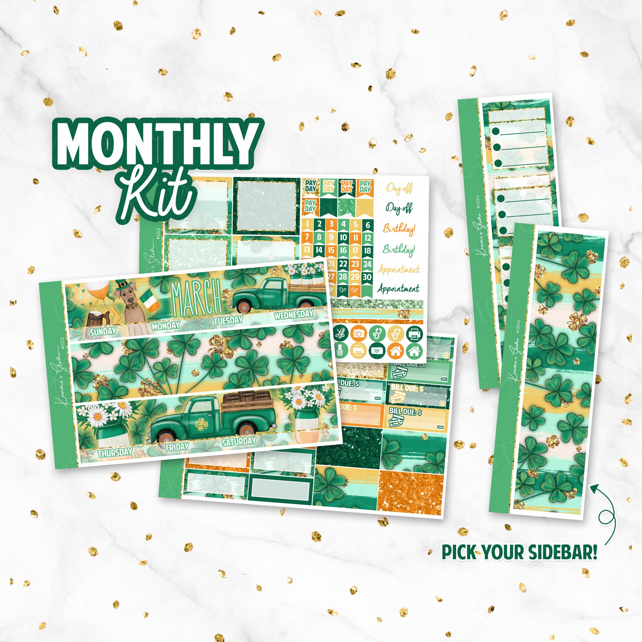 Stickers, Labels & Tags Stickers Lucky Personal Planner Sticker Kit ...