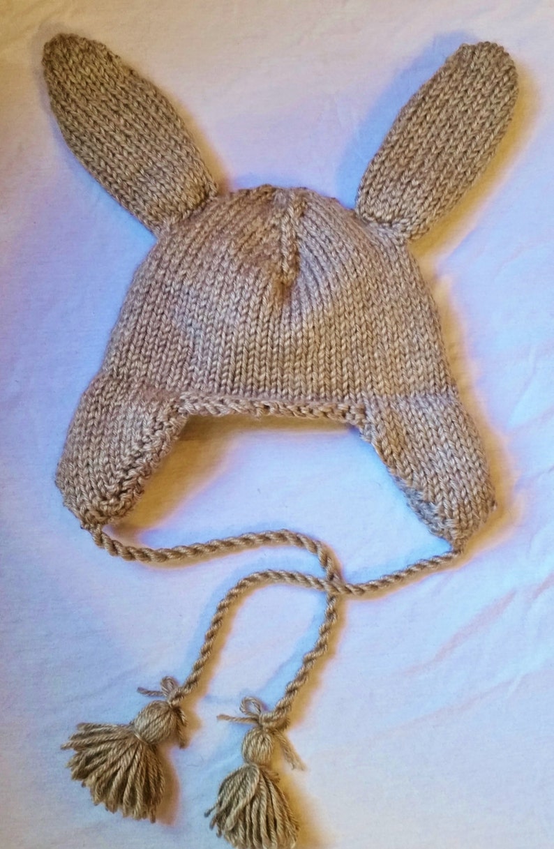 Hand Knit Natural Bunny Hat for Kids Fully Lined and Super | Etsy