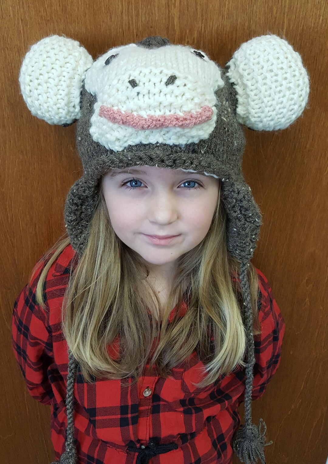 Hand Knit Monkey Hat for Kids | Fully Lined and Super Warm | Made to ...