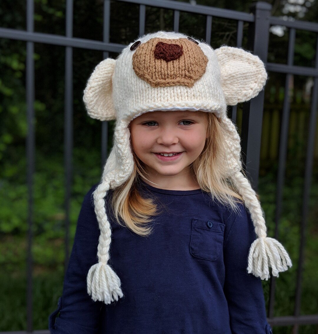 Hand Knit Polar Bear Hat for Kids | Fully Lined and Super Warm | Made ...