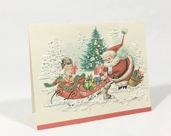 Santa christmas card | Etsy