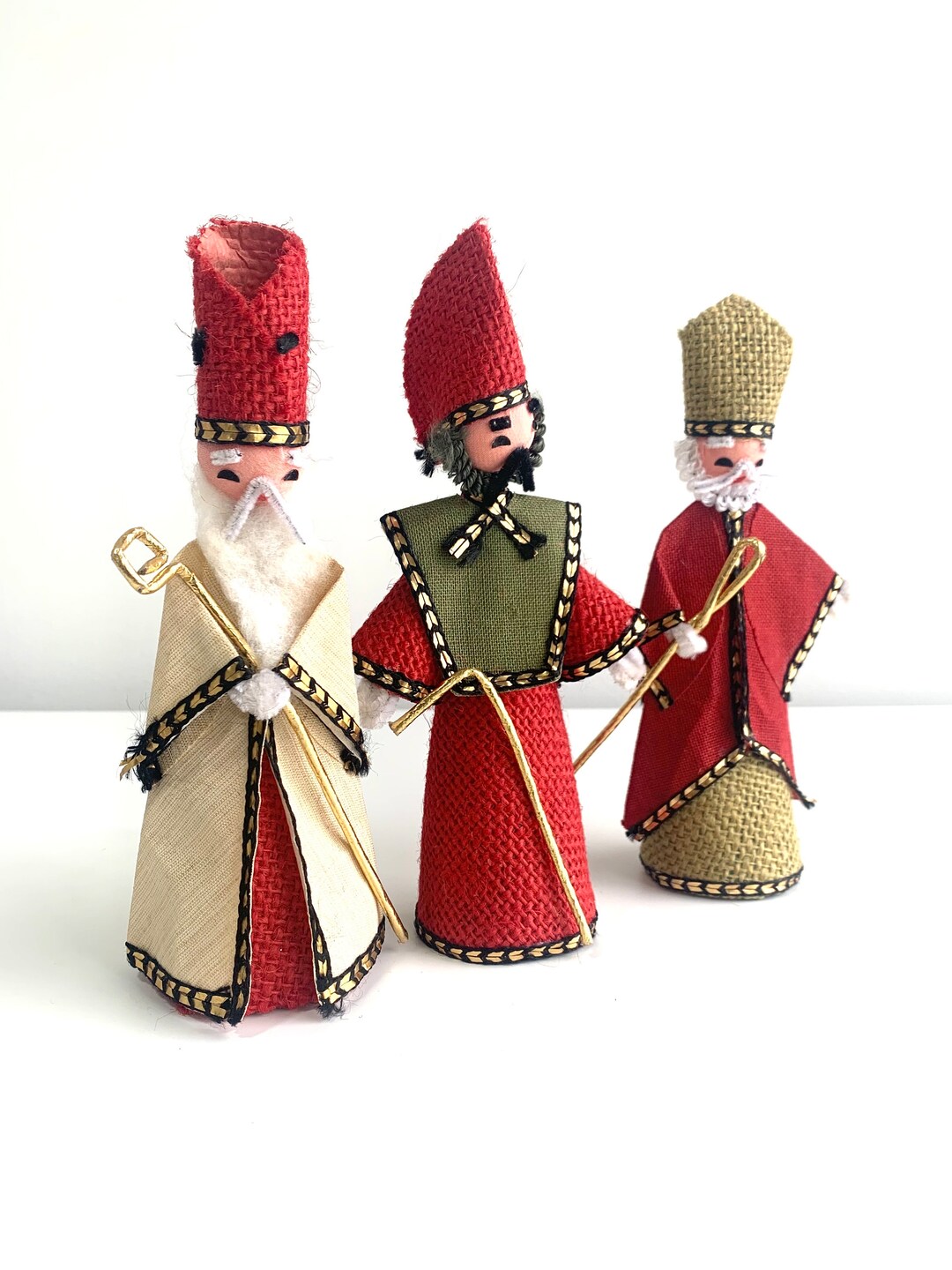 Nativity Wise Men Three Kings Mid Century Modern Christmas Religious ...