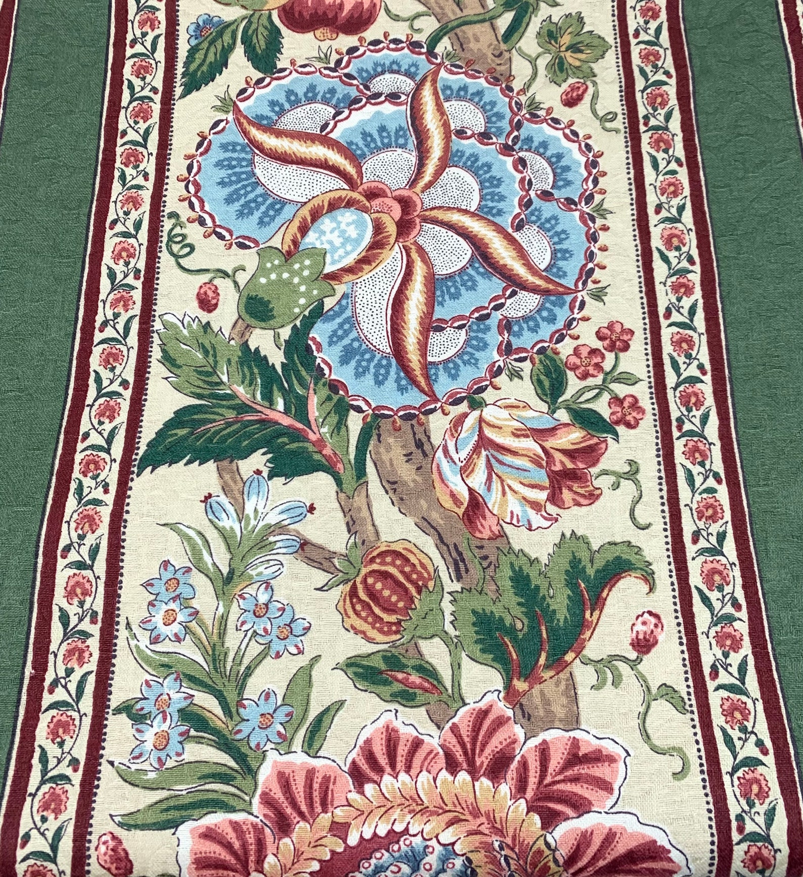 Jay Yang Floral Upholstery Drapery Fabric by the Yard - Etsy