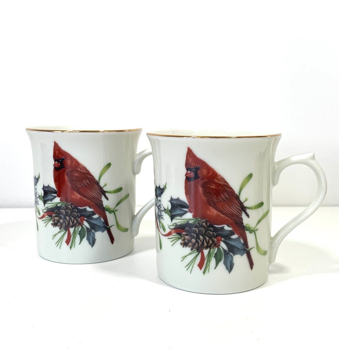 Lenox Winter Greetings Cardinal Cup Mug Vintage Catherine Mcclung ...