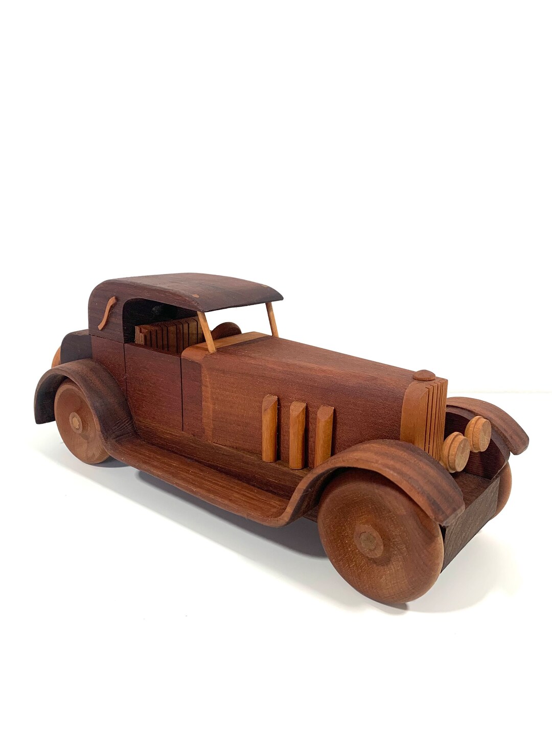Jack Brewster 1928 Mercedes Benz Wood Car Vintage Hand Crafted Cherry ...
