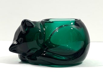 Indiana Glass Cat Candle - Etsy