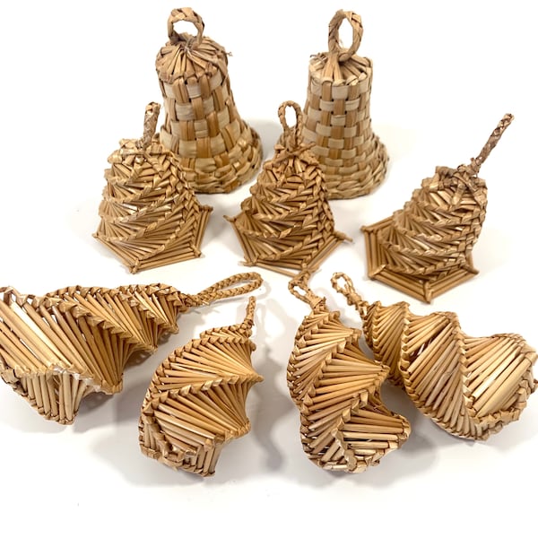 Straw Ornaments - Etsy