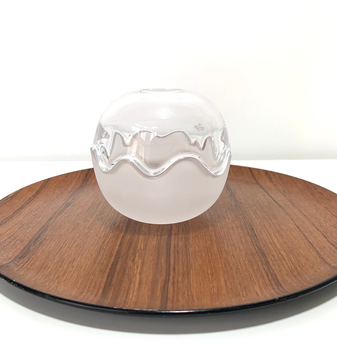 Holmegaard Michael Bang Frosted Art Glass Mixed Double Wave Bowls - Etsy