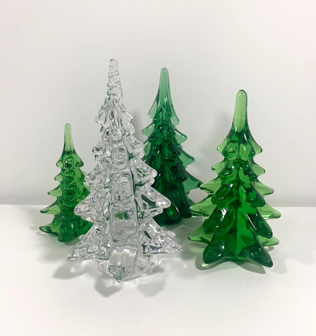 Crystal Art Glass Christmas Tree Vintage Lead Crystal Pine Tree ...