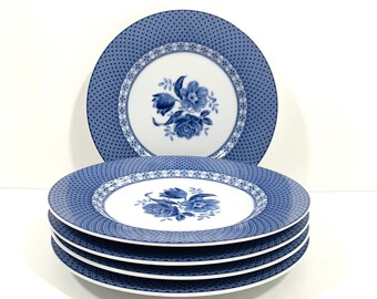 Blue Floral China - Etsy