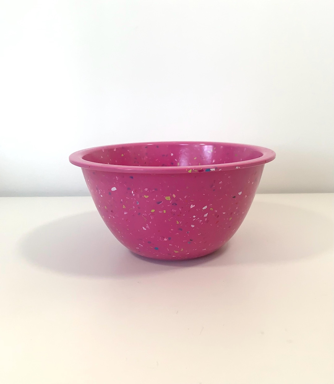 Zak Designs Small Pink Confetti Melamine Plastic Mixing Bowl - Etsy