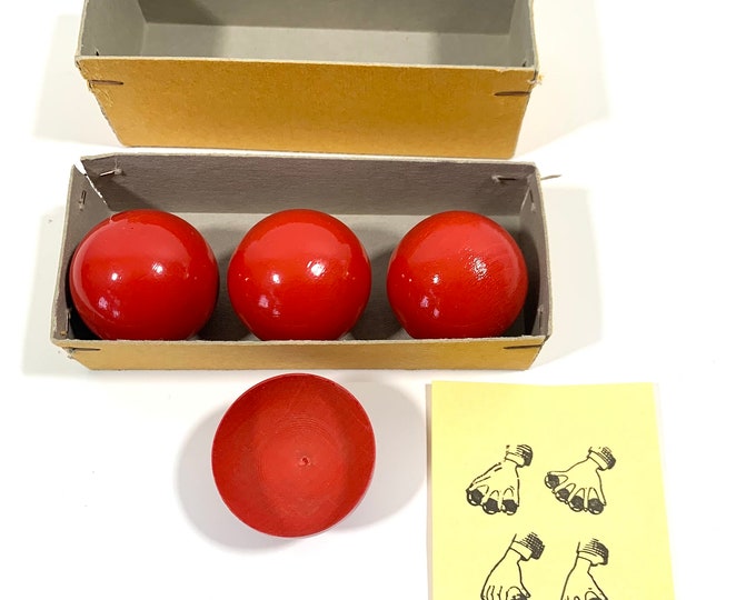 German Wooden Multiplying Balls Magic Trick Red Balls - Etsy