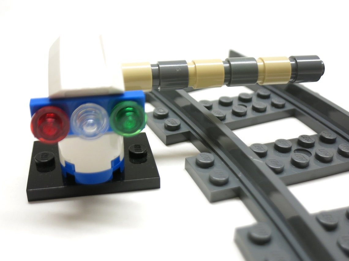 Lego CUSTOM Train Railroad Crossing Signal Crossing Gate | Etsy
