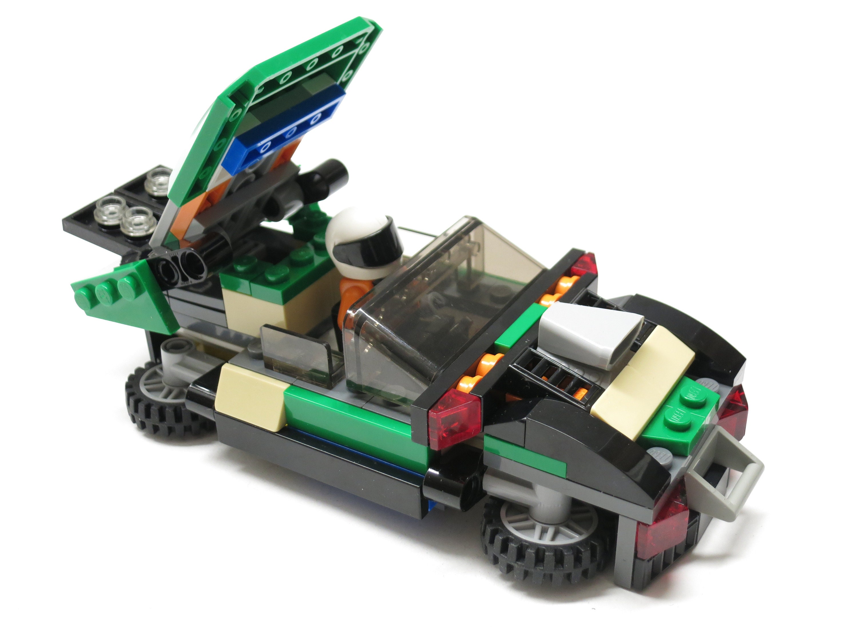 LEGO DeLorean DMC BTTF Back to the Future racer custom with 1 | Etsy