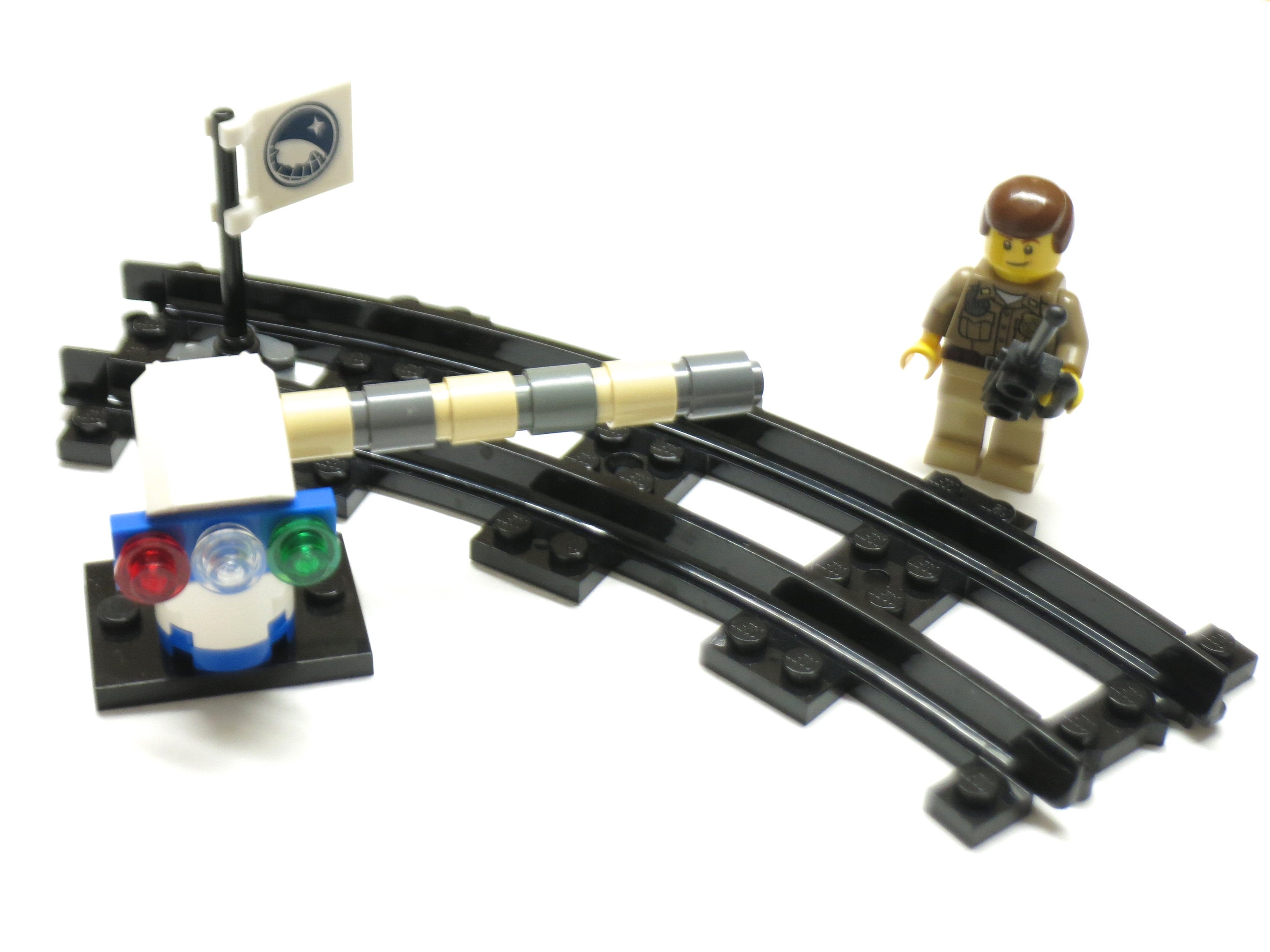 Lego CUSTOM Train Railroad Crossing Signal Crossing Gate | Etsy