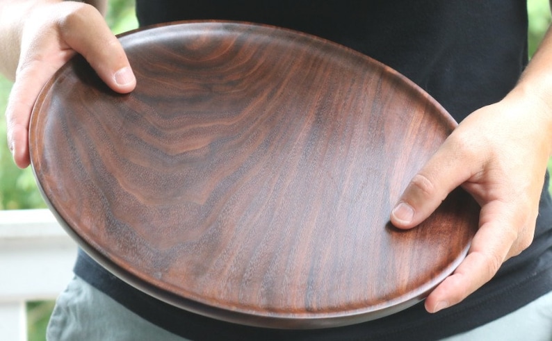 Large Wood Plate - Etsy