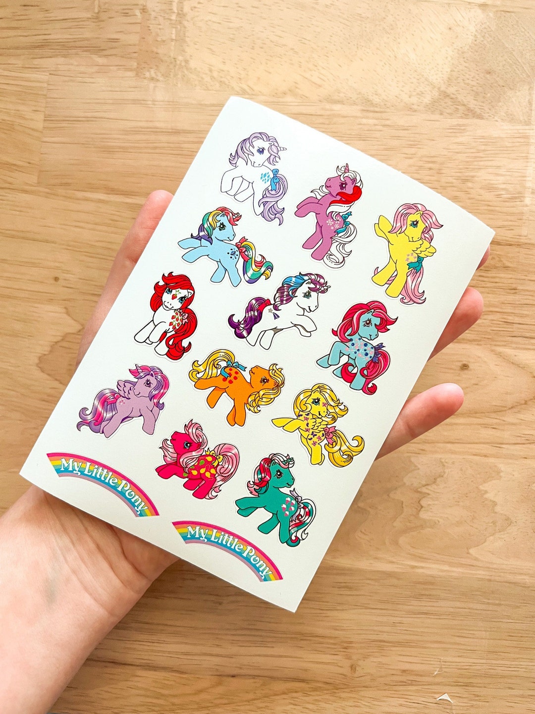My Little Pony Friends G1 Sticker Sheet Cute Stationery - Etsy Australia