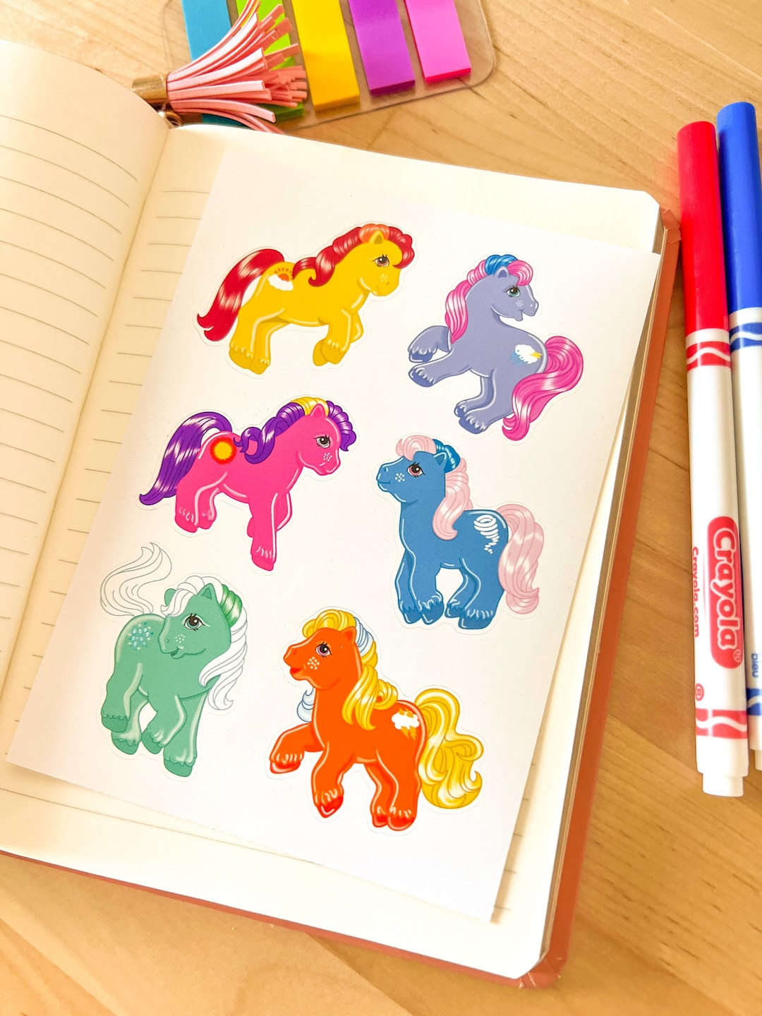 My Little Pony Sticker Sheet Cute Stationery Bujo - Etsy