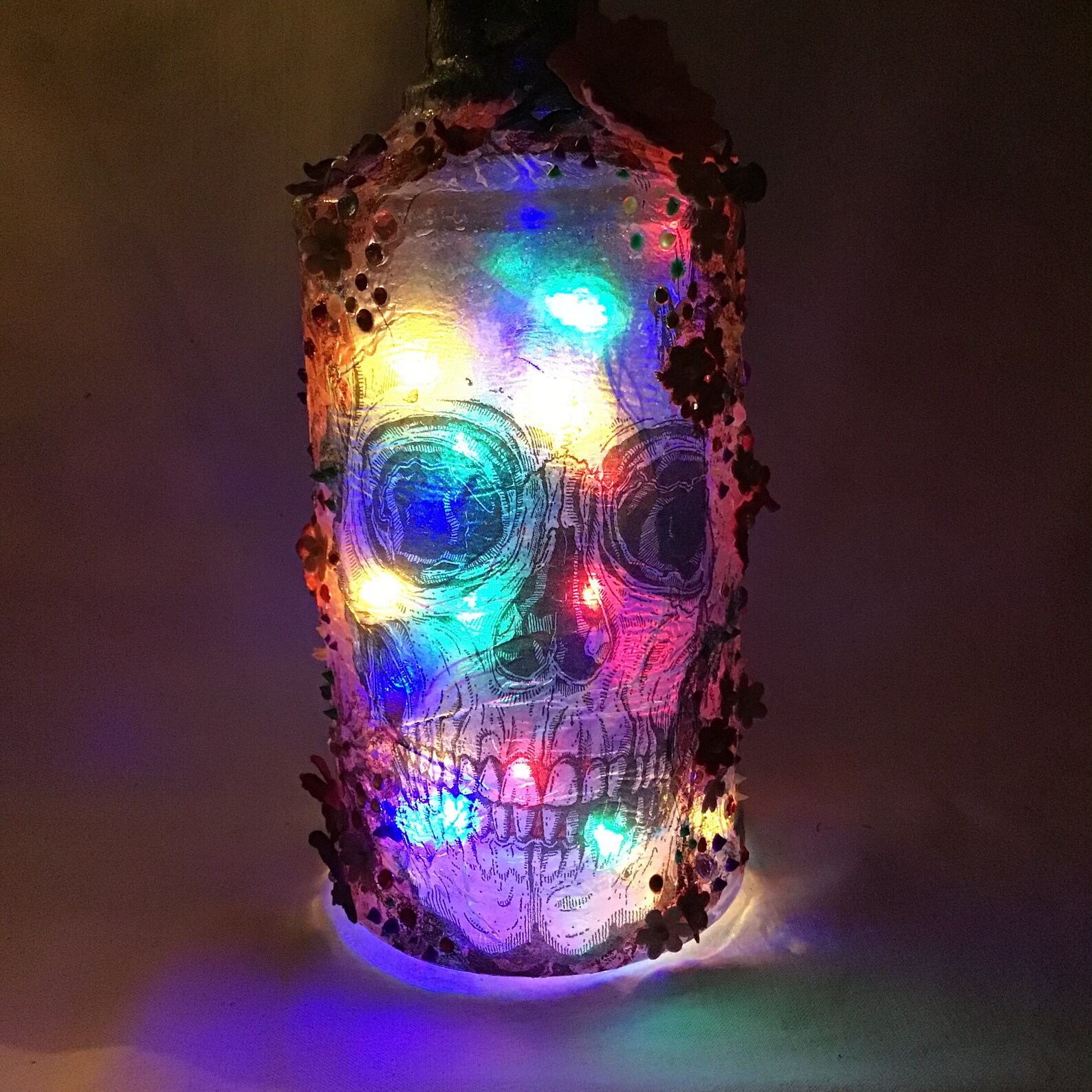 Halloween Lantern Day of the Dead Sugar Skull Night Light - Etsy