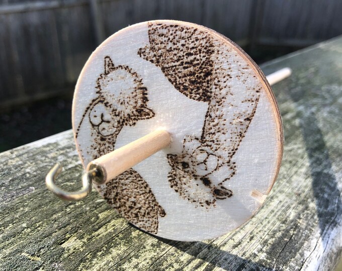 Drop Spindle, Wooden Drop Spindle, Top Whorl Drop Spindle, Fiber Art ...