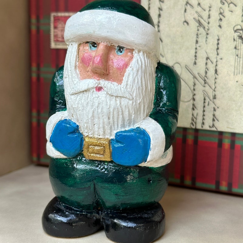Hand Carved Santa - Etsy