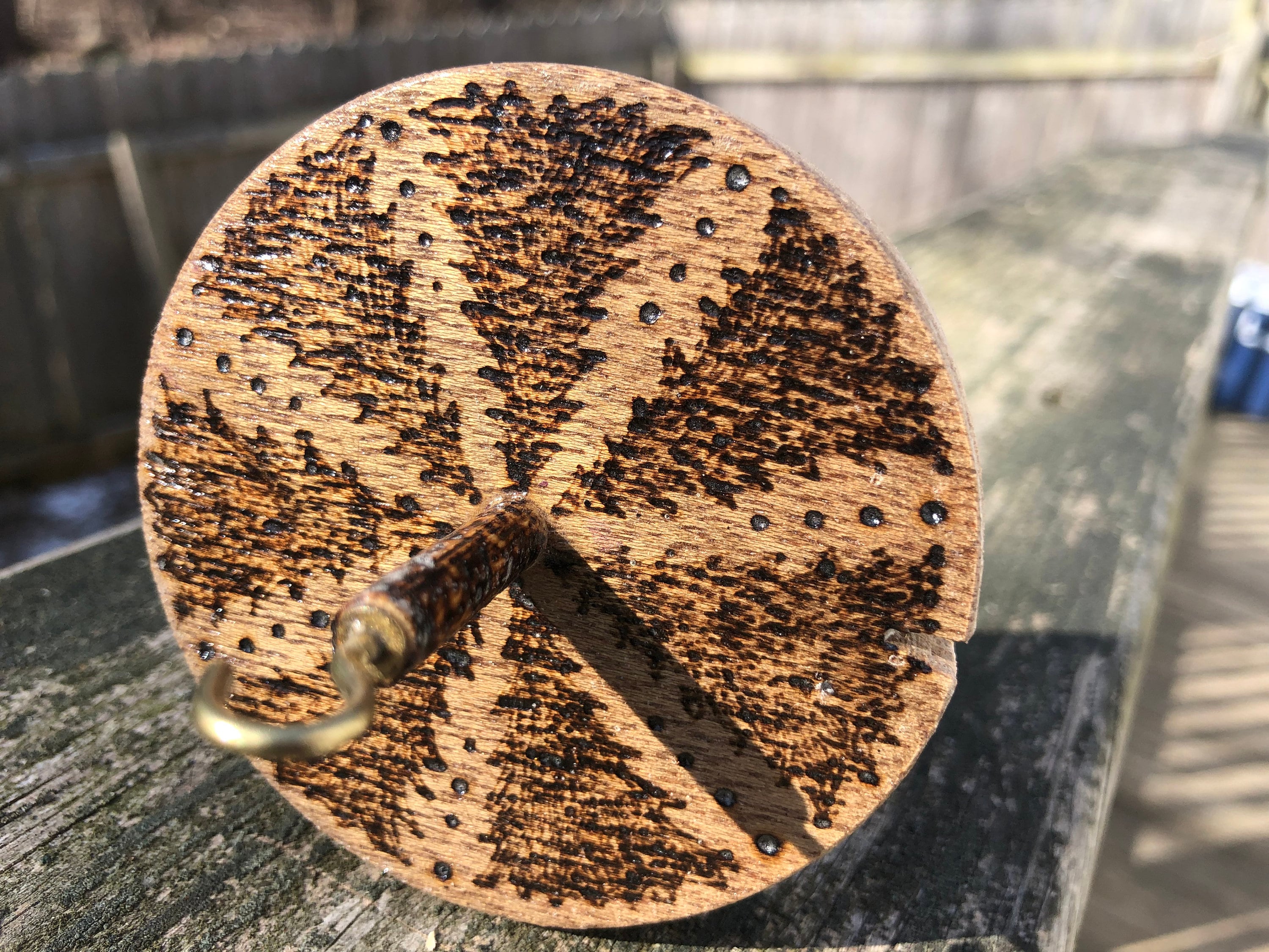 Drop Spindle, Wooden Drop Spindle, Top Whorl Drop Spindle, Fiber Art ...