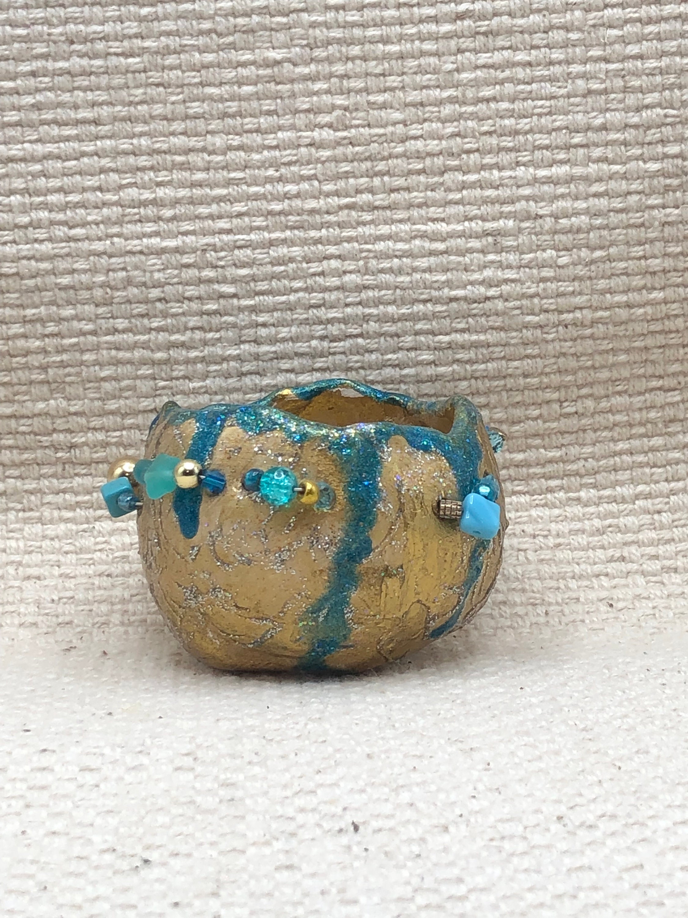 Prayer Meditation Reflection Pot, Handmade Small Pottery Pinch Pot ...