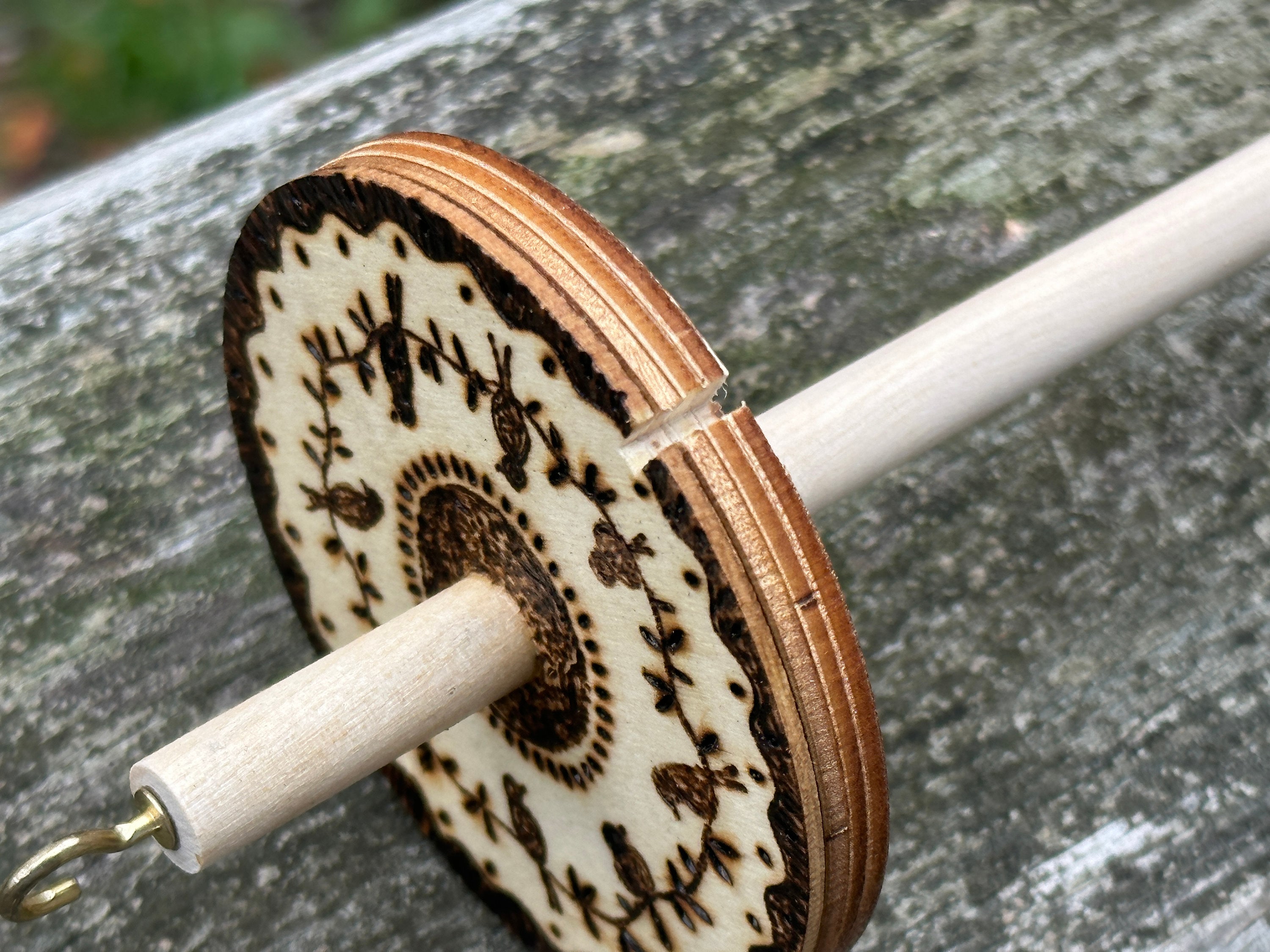 Drop Spindle Top Whorl Fiber Art Roving Tool, Yarn Spinning, 1.25 Oz ...