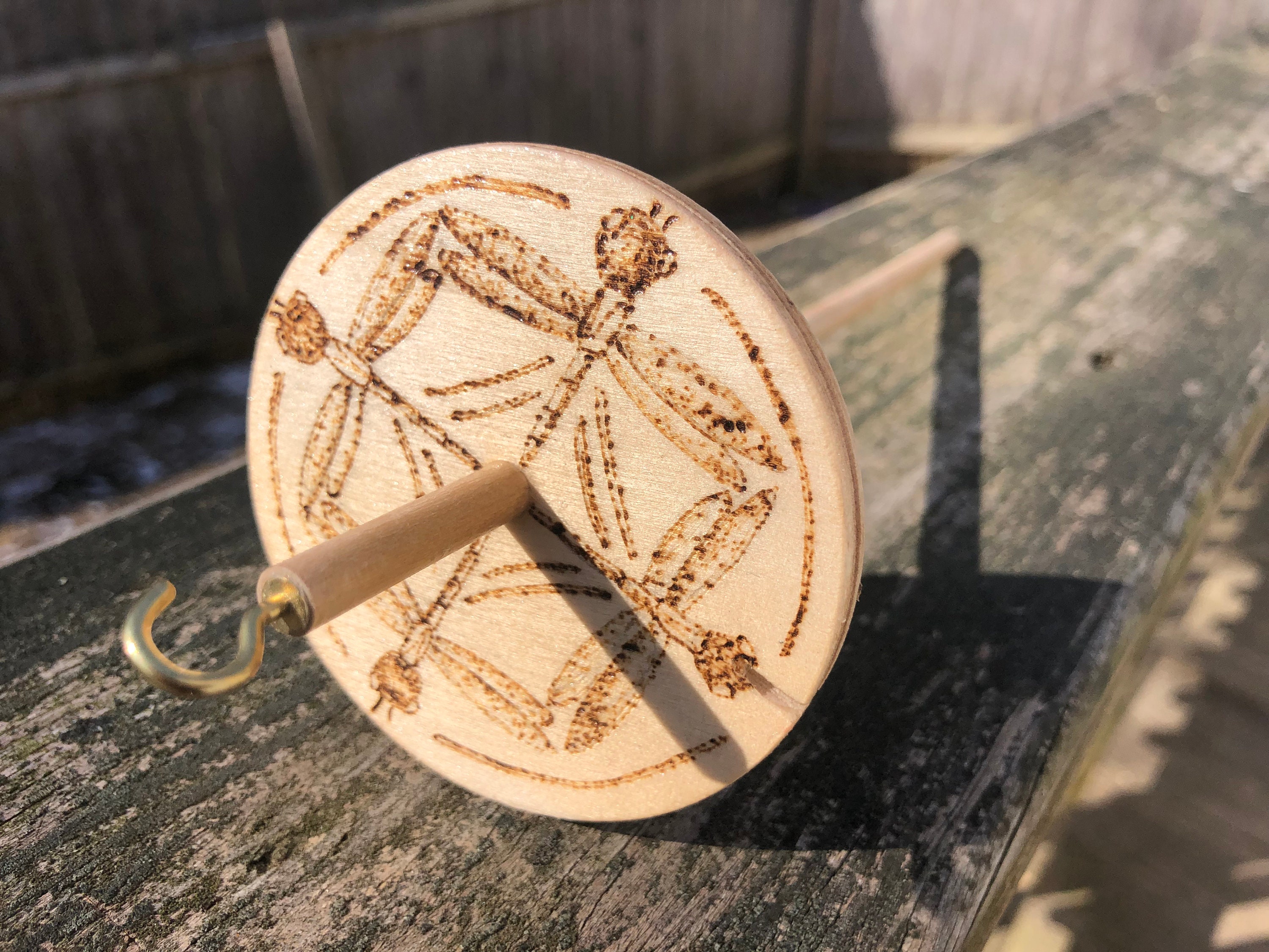 Drop Spindle Wooden Drop Spindle Top Whorl Drop Spindle - Etsy