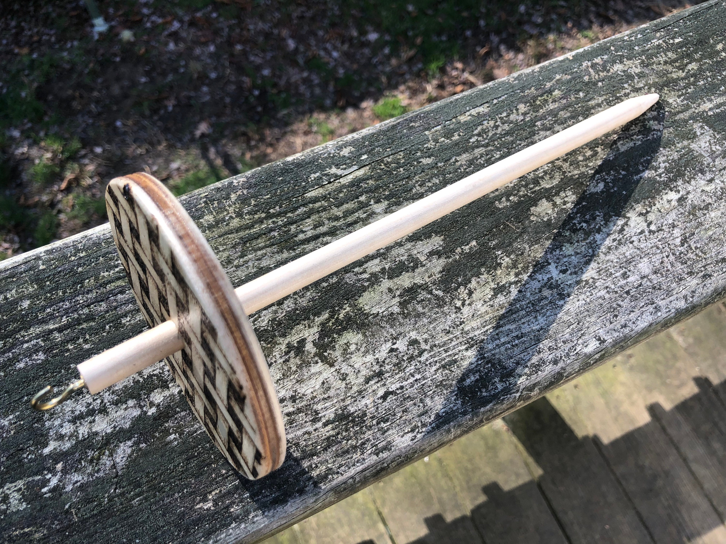 Top Whorl Drop Spindle, Handmade Spindle, Wool Spinning, Fiber Art Tool ...