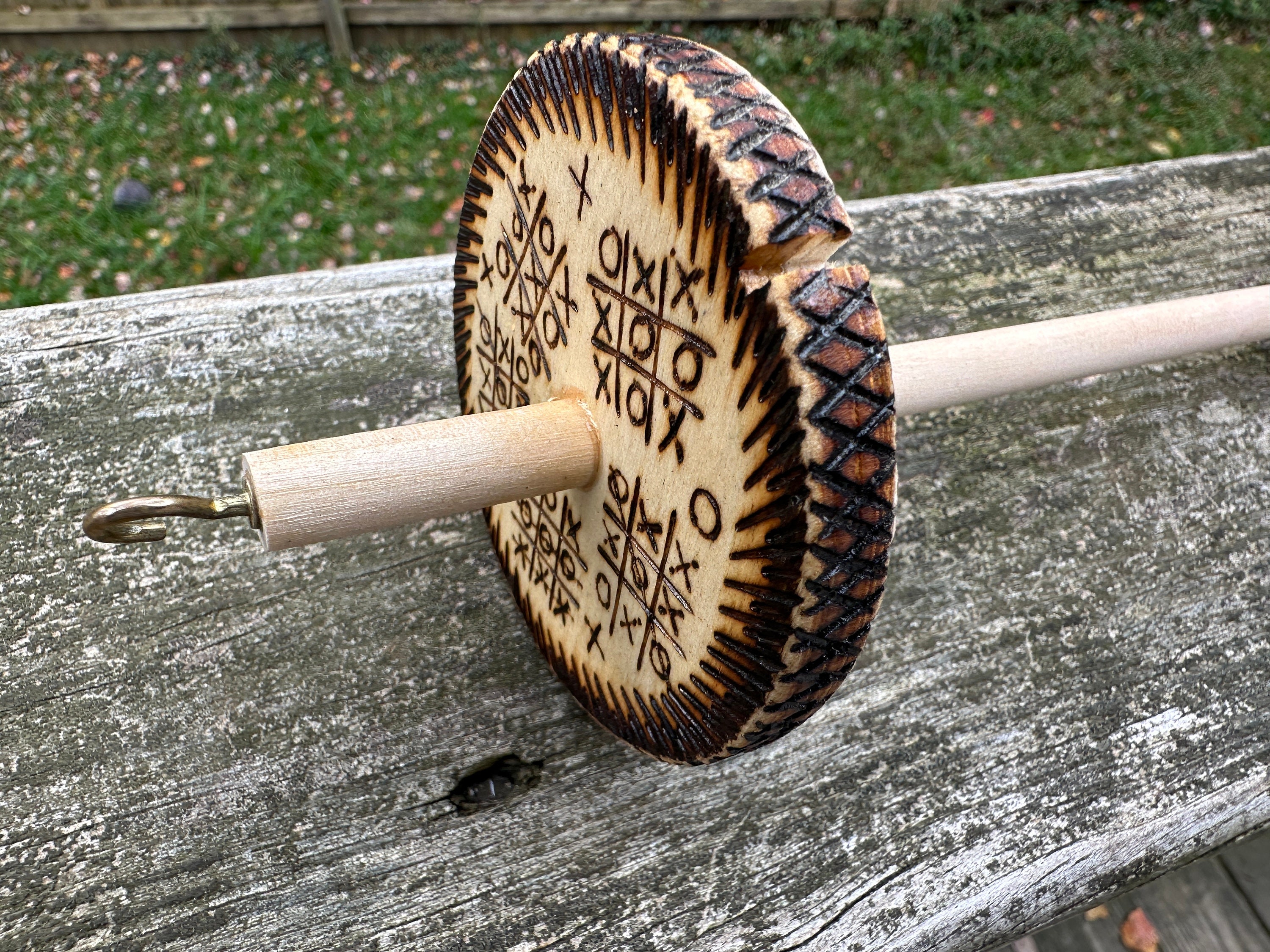 Top Whorl Drop Spindle Fiber Artist Tool, Yarn Spinning Winding, 1.20 ... Top Whorl Drop Spindle Fiber Artist Tool, Yarn Spinning Winding, 1.20 ...