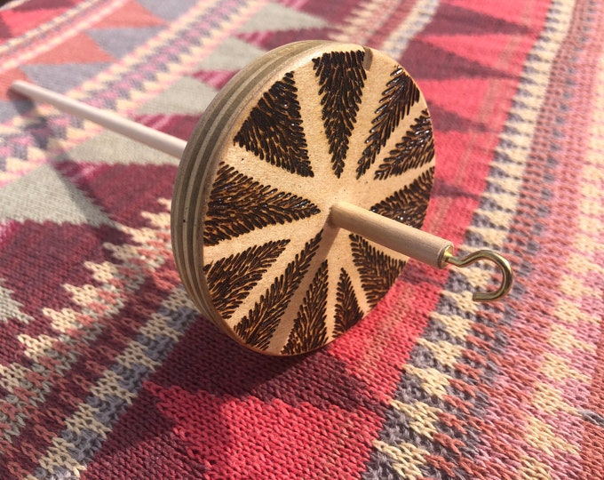 Drop Spindle, Wooden Drop Spindle, Top Whorl Drop Spindle, Fiber Art ...