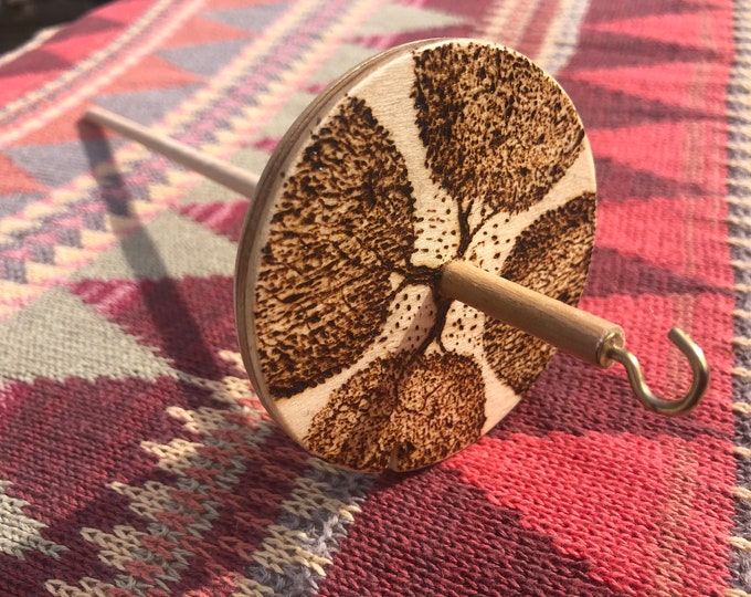 Drop Spindle, Wooden Drop Spindle, Top Whorl Drop Spindle, Fiber Art ...