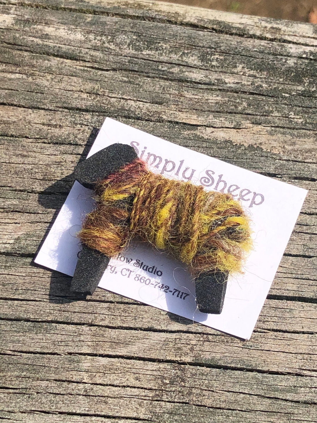 Sheep Pin, Wool Pin, Wool Wrapped Sheep Pin, Lapel Pin, Brooch, Sheep ...