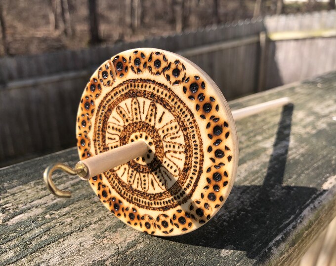 Drop Spindle, Wooden Drop Spindle, Top Whorl Drop Spindle, Fiber Art ...