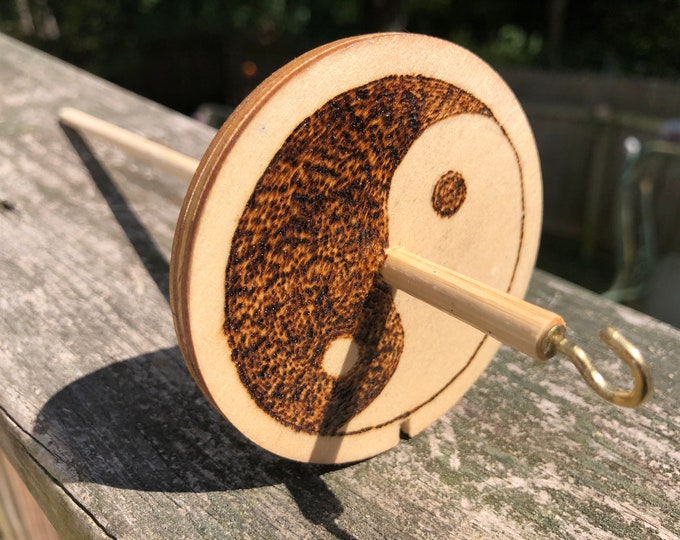 Drop Spindle, Wooden Drop Spindle, Top Whorl Drop Spindle, Fiber Art ...