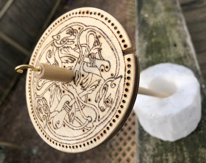 Drop Spindle, Wooden Drop Spindle, Top Whorl Drop Spindle, Fiber Art ...