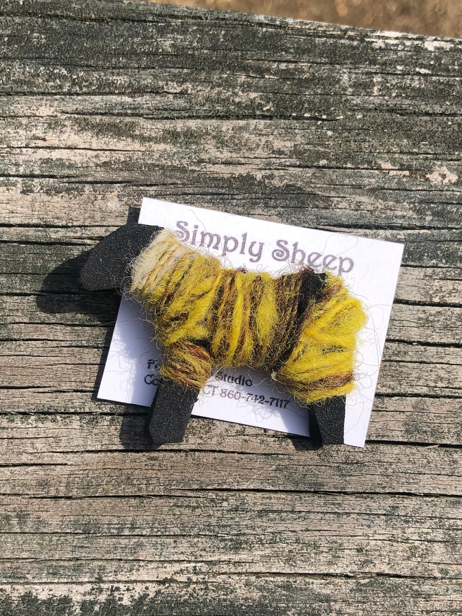 Sheep Pin Wool Pin Wool Wrapped Sheep Pin Lapel Pin | Etsy