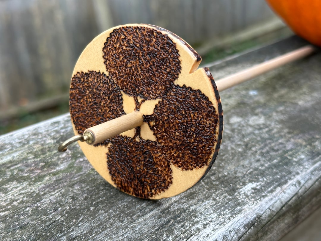 Drop Spindle - Top Whorl Fiber Art Tool, Handcrafted Yarn Spinning Tool ...